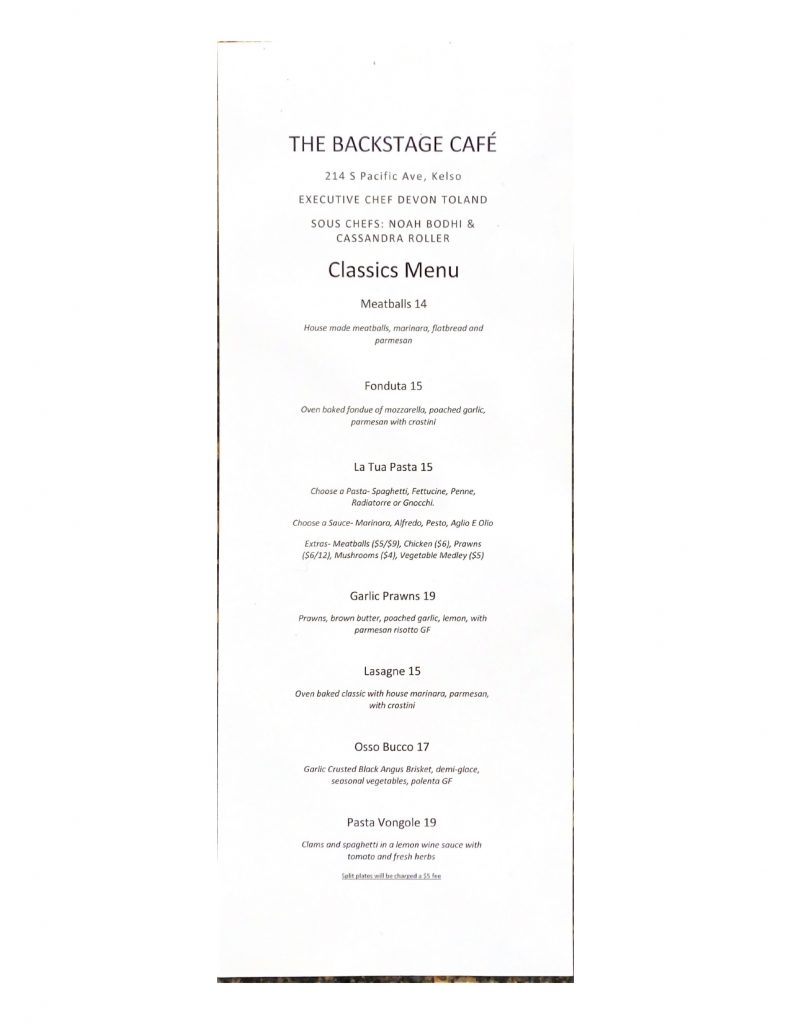 The Backstage Cafe_page-0001 - Kelso Theater PubKelso Theater Pub